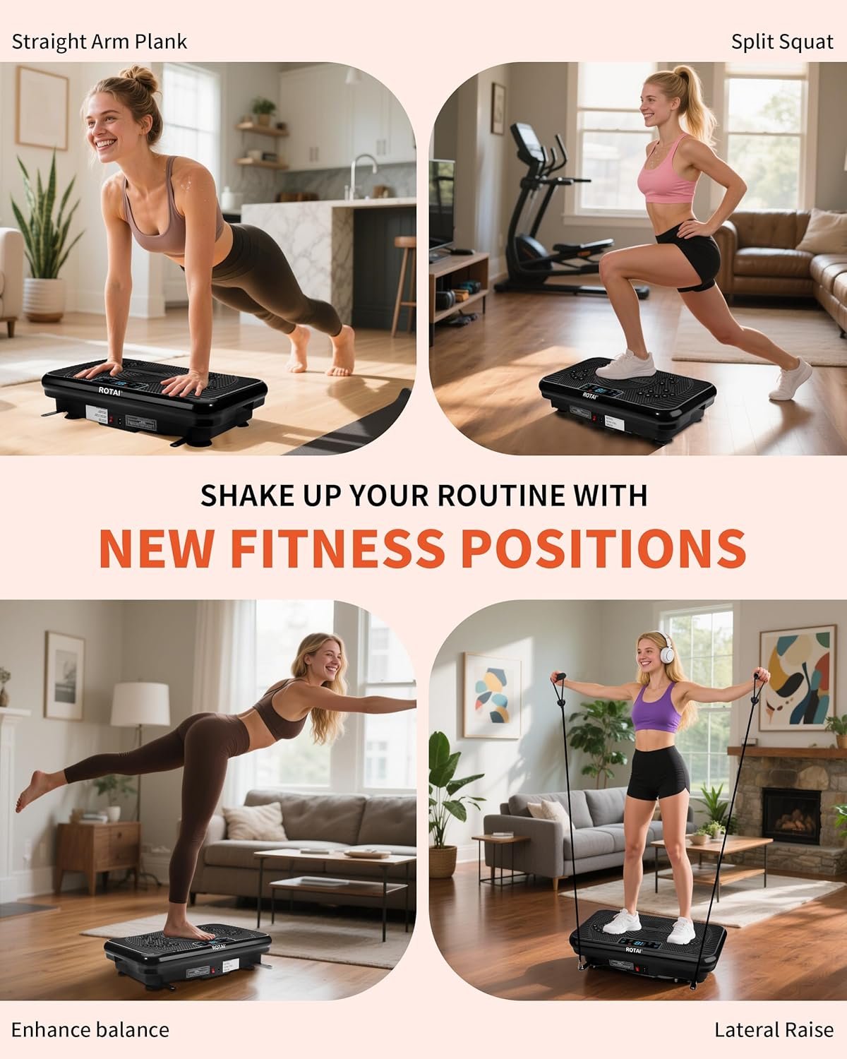 ROTAI Vibration Plate and Home Fitness Equipment